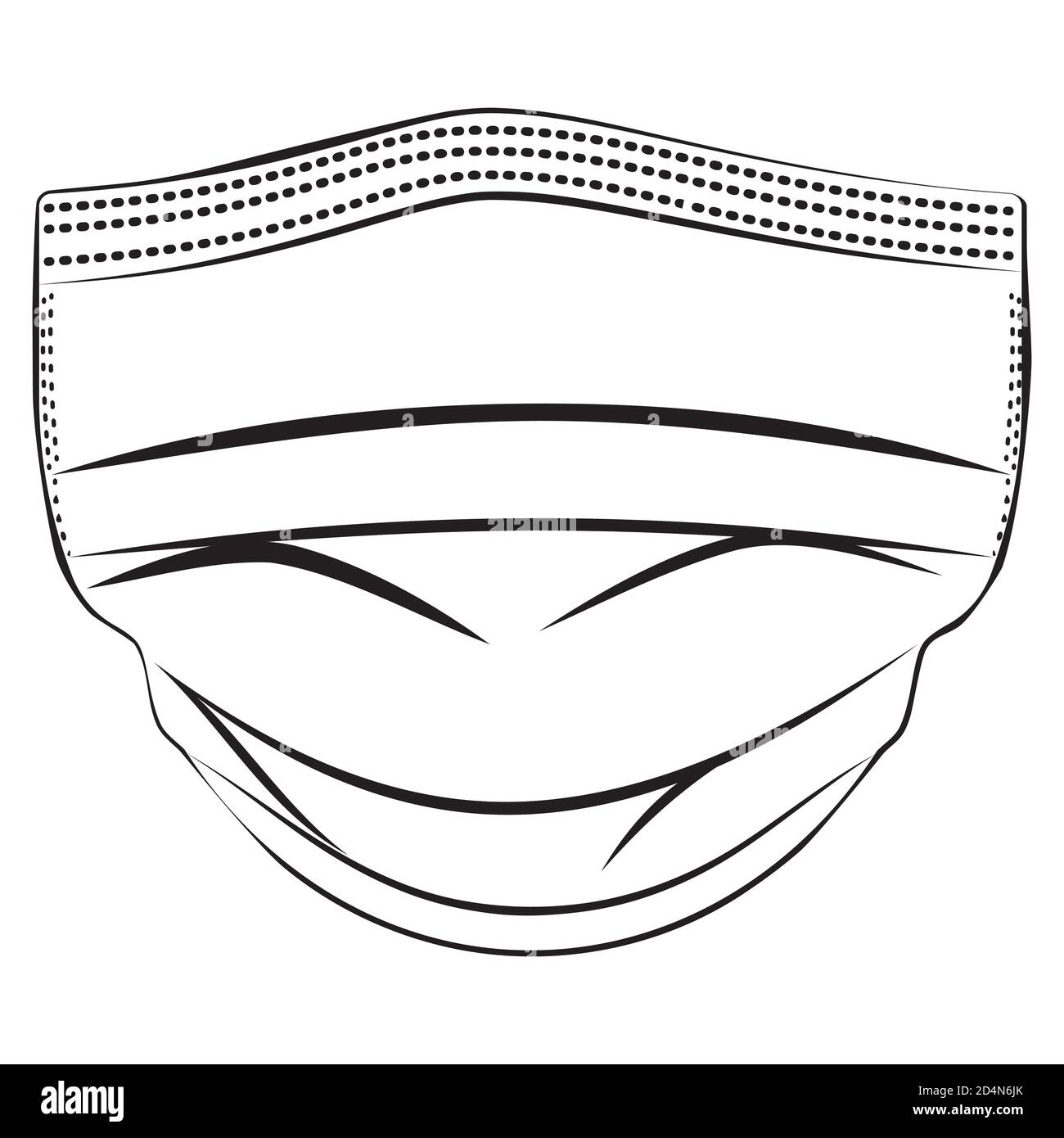 Protective disposable face mask, surgical mask illustration design ...