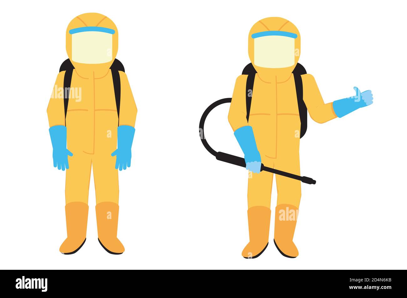 Medical yellow suit Stock Vector Images - Alamy