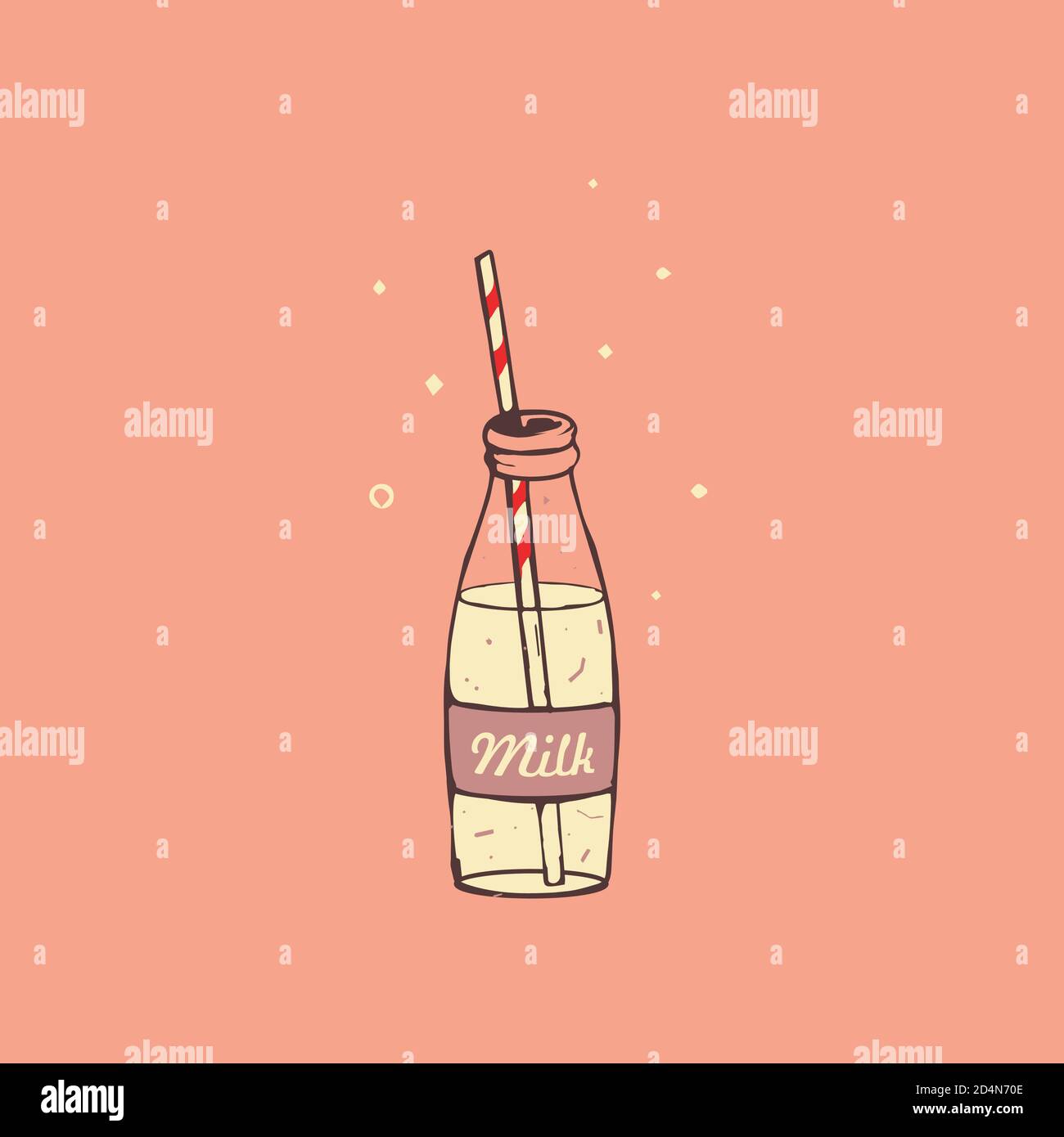 Milk drawing Stock Vector Images - Alamy