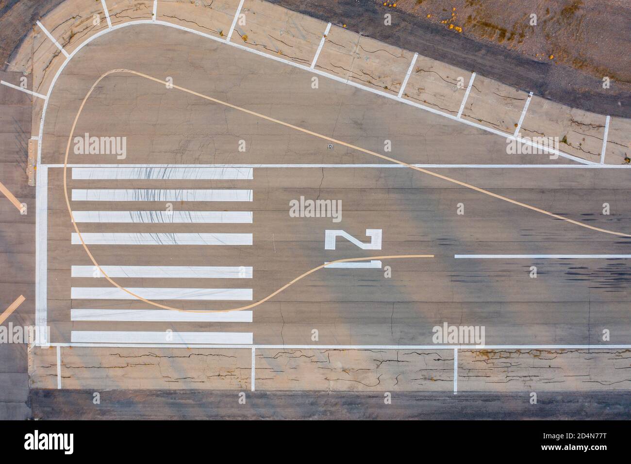 Airport Runway, Aerial image Stock Photo - Alamy