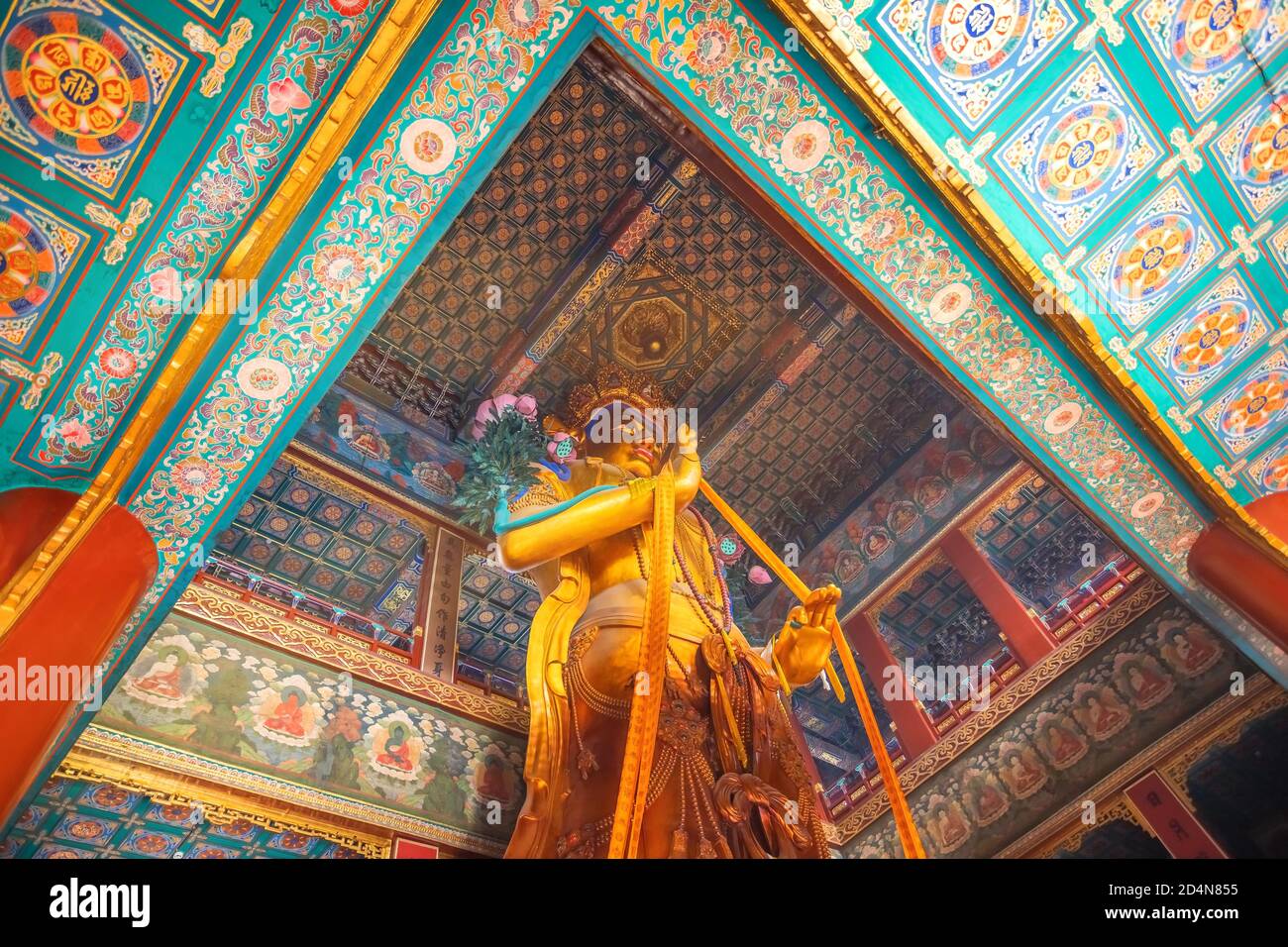 Interior Of Chinese Buddhist Temple High Resolution Stock Photography ...