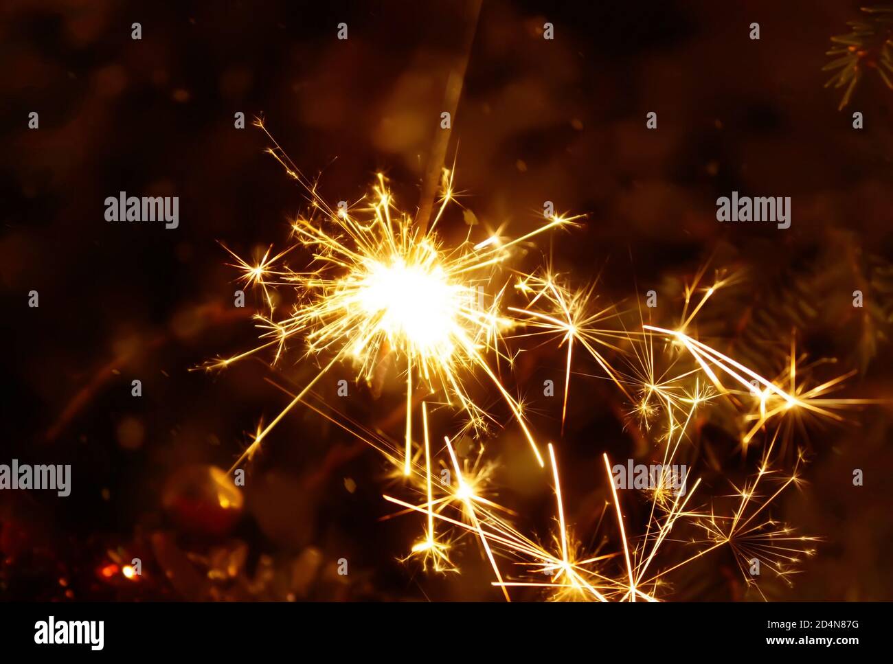 Bengali fire. Festive new year background Stock Photo - Alamy