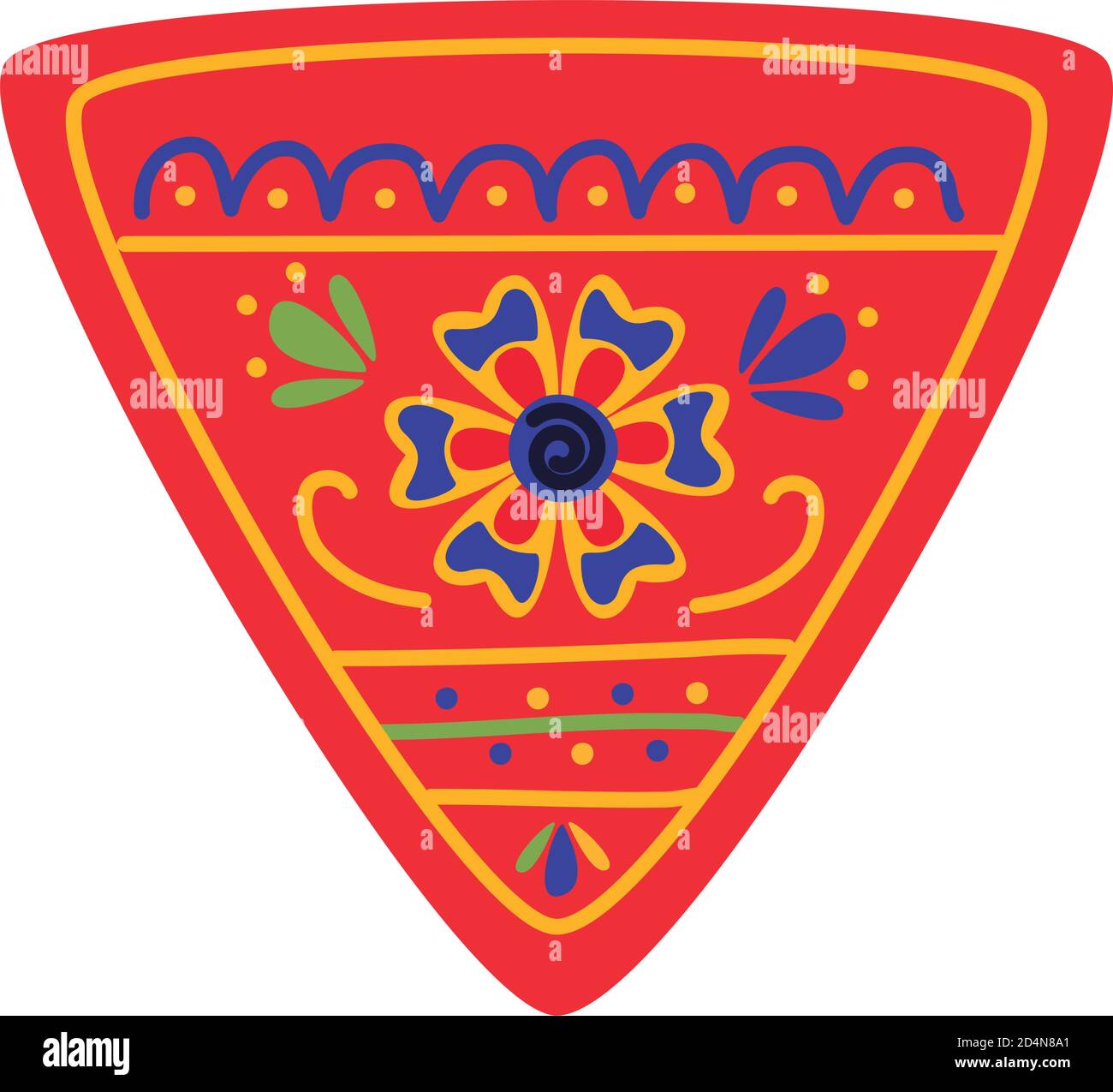 triangle garland celebration mexican flat style icon vector ...