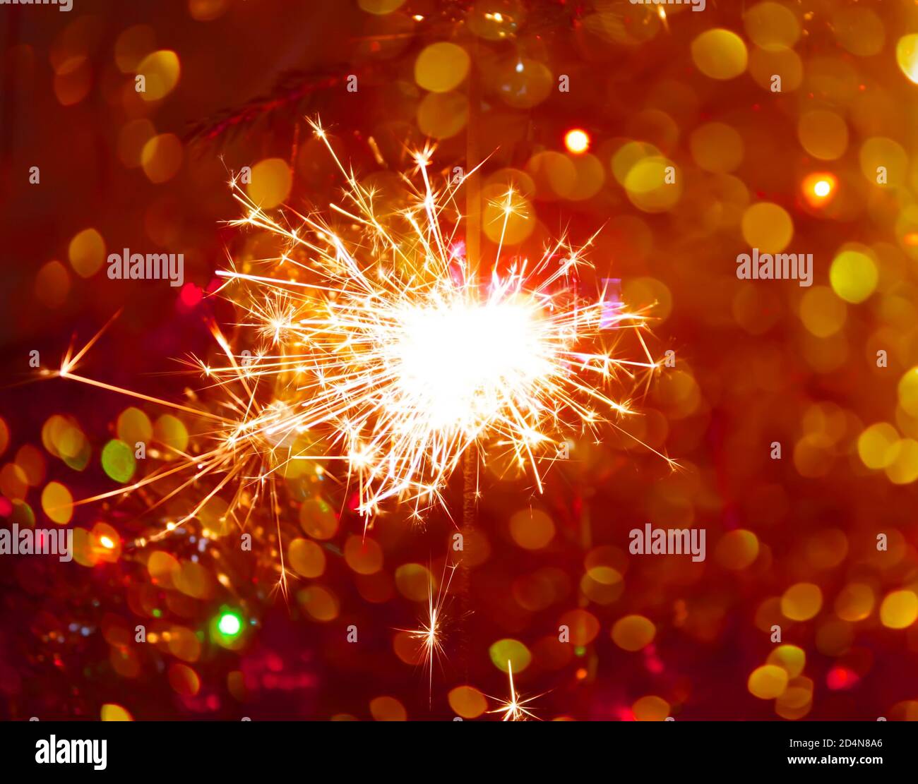 Bengali fire. Festive new year background Stock Photo - Alamy
