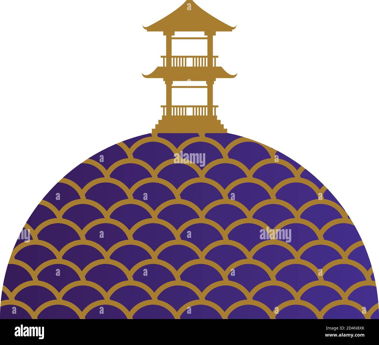 Chinese building gold design, China culture asia and oriental theme ...