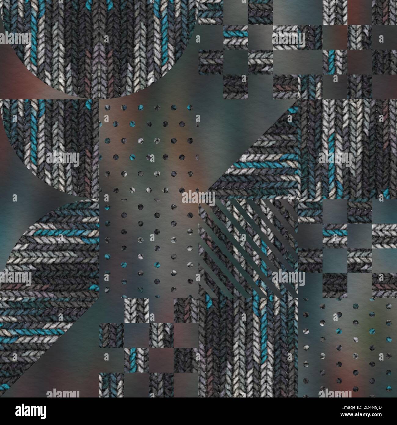 Hip random geo pattern on blurry background Stock Photo - Alamy