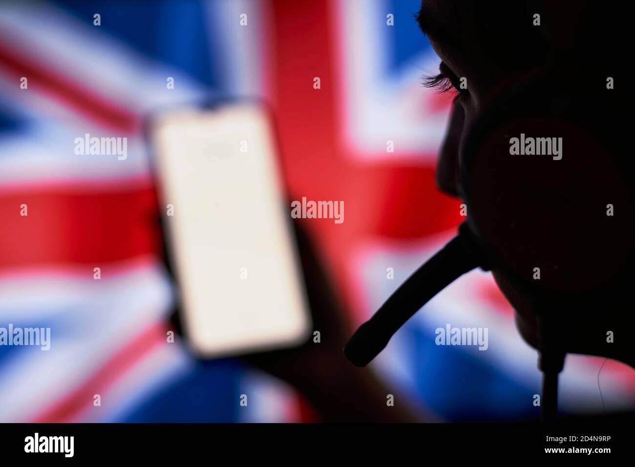 Great Britain Secret Service officer recording diplomatic conversations ...