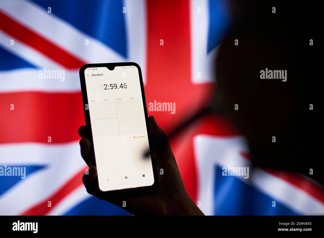 Great Britain Secret Service officer recording diplomatic conversations ...