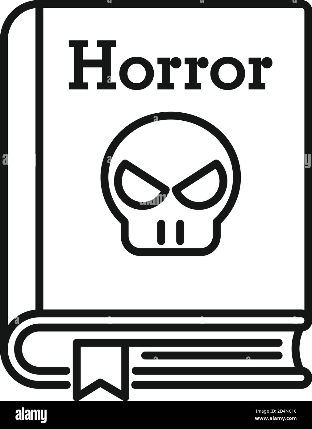 Horror book icon. Outline horror book vector icon for web design ...