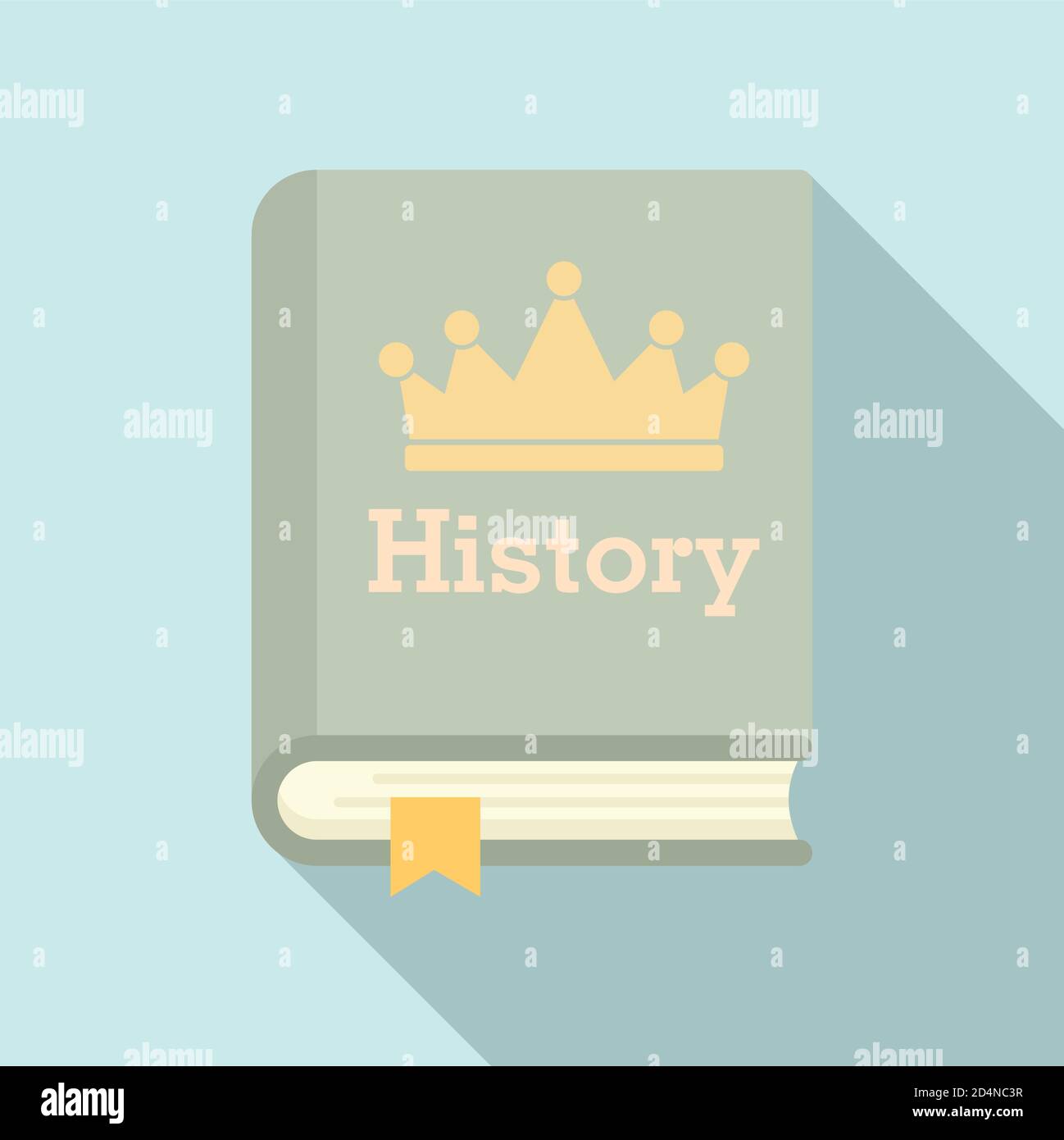 University history book icon. Flat illustration of university history ...