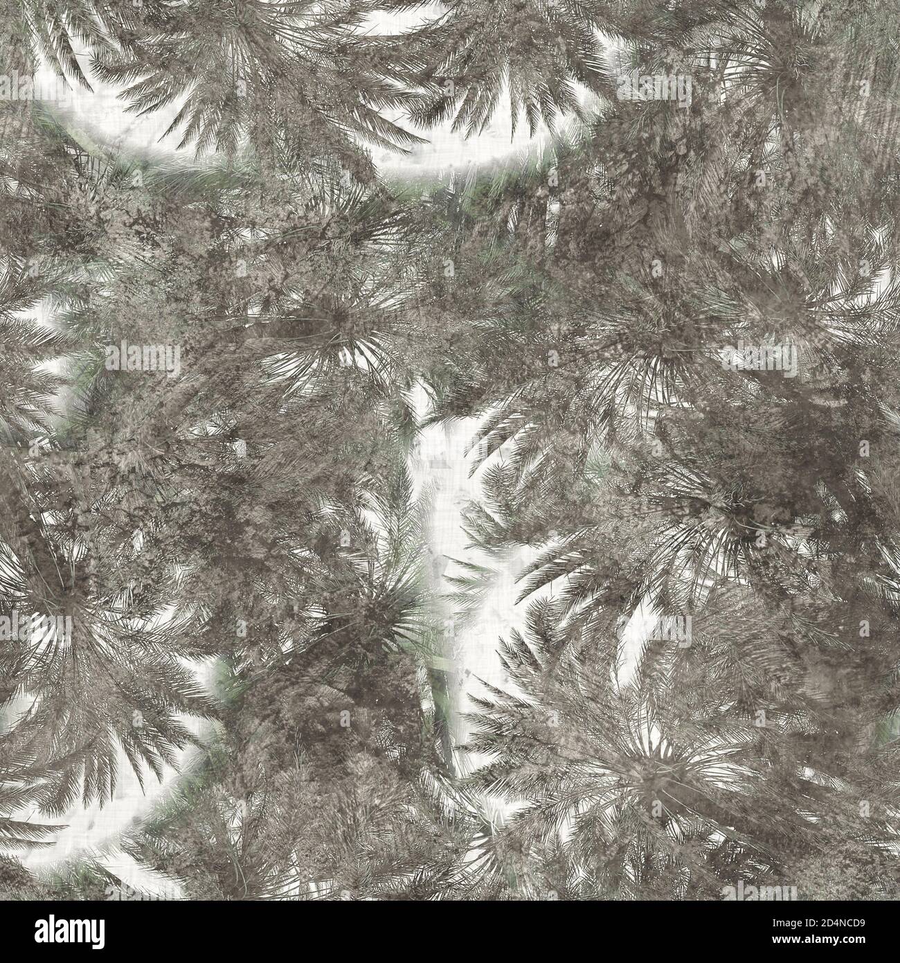 Neutral tropical palm tree leaves seamless pattern Stock Photo - Alamy