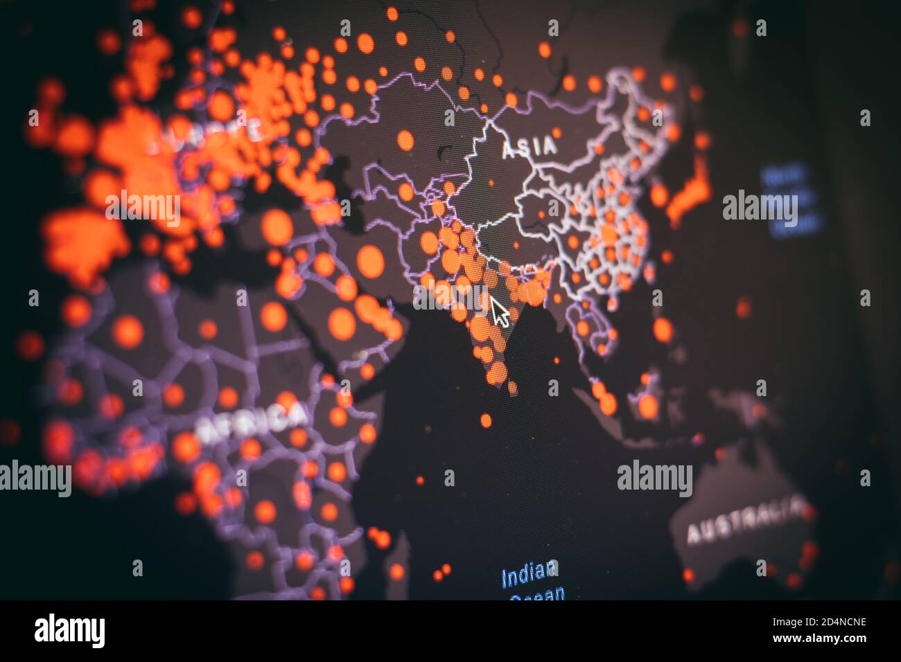 COVID-19 hotspot world map according to Johns Hopkins University COVID ...