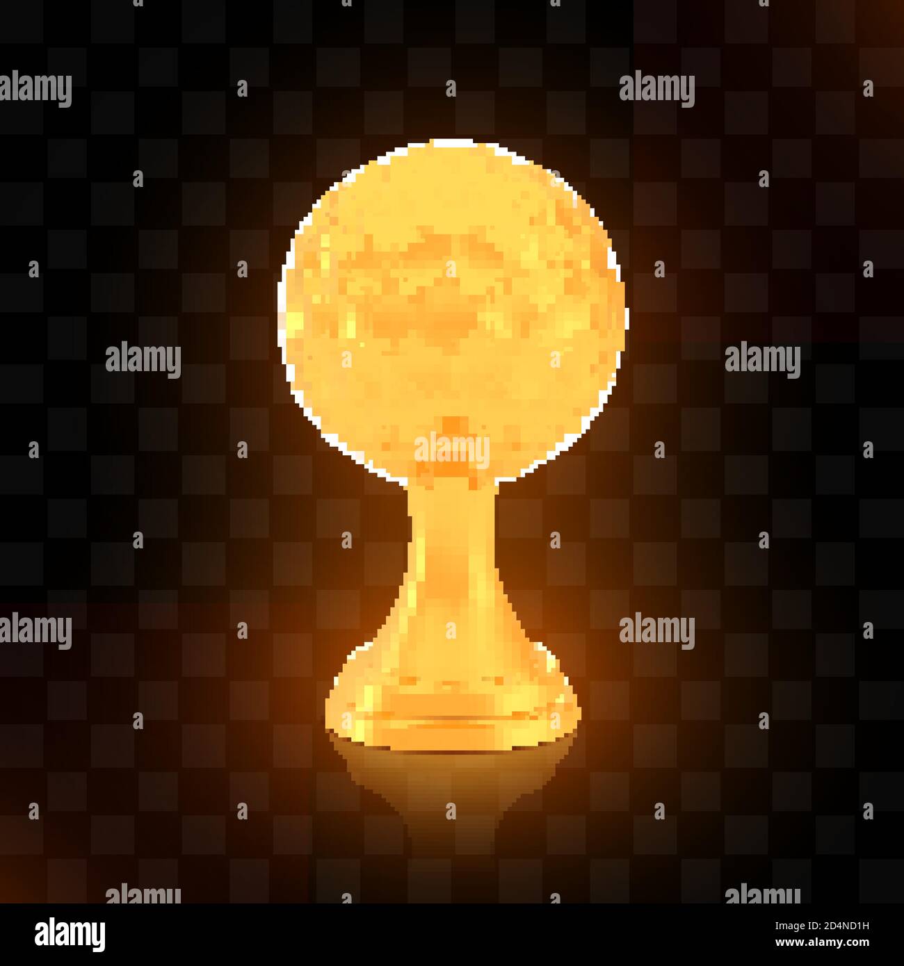 Winner golf cup award, golden trophy logo isolated on black transparent ...