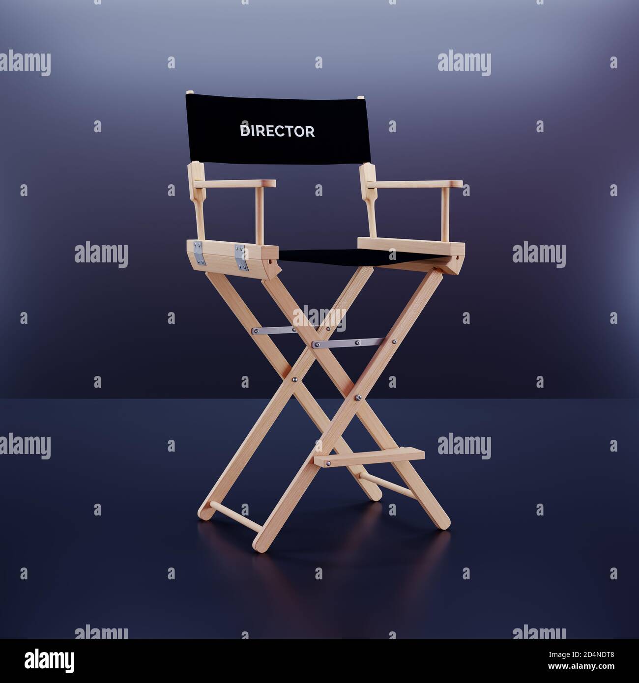 Black director chair hi-res stock photography and images - Alamy