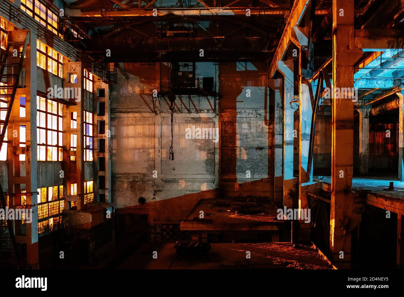 Dark Warehouse Interior