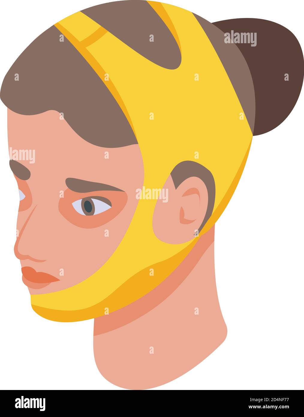 Eyebrow wound Stock Vector Images - Alamy