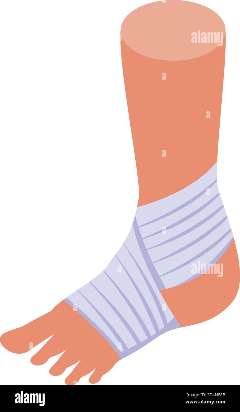 Leg injury icon, isometric style Stock Vector Image & Art - Alamy