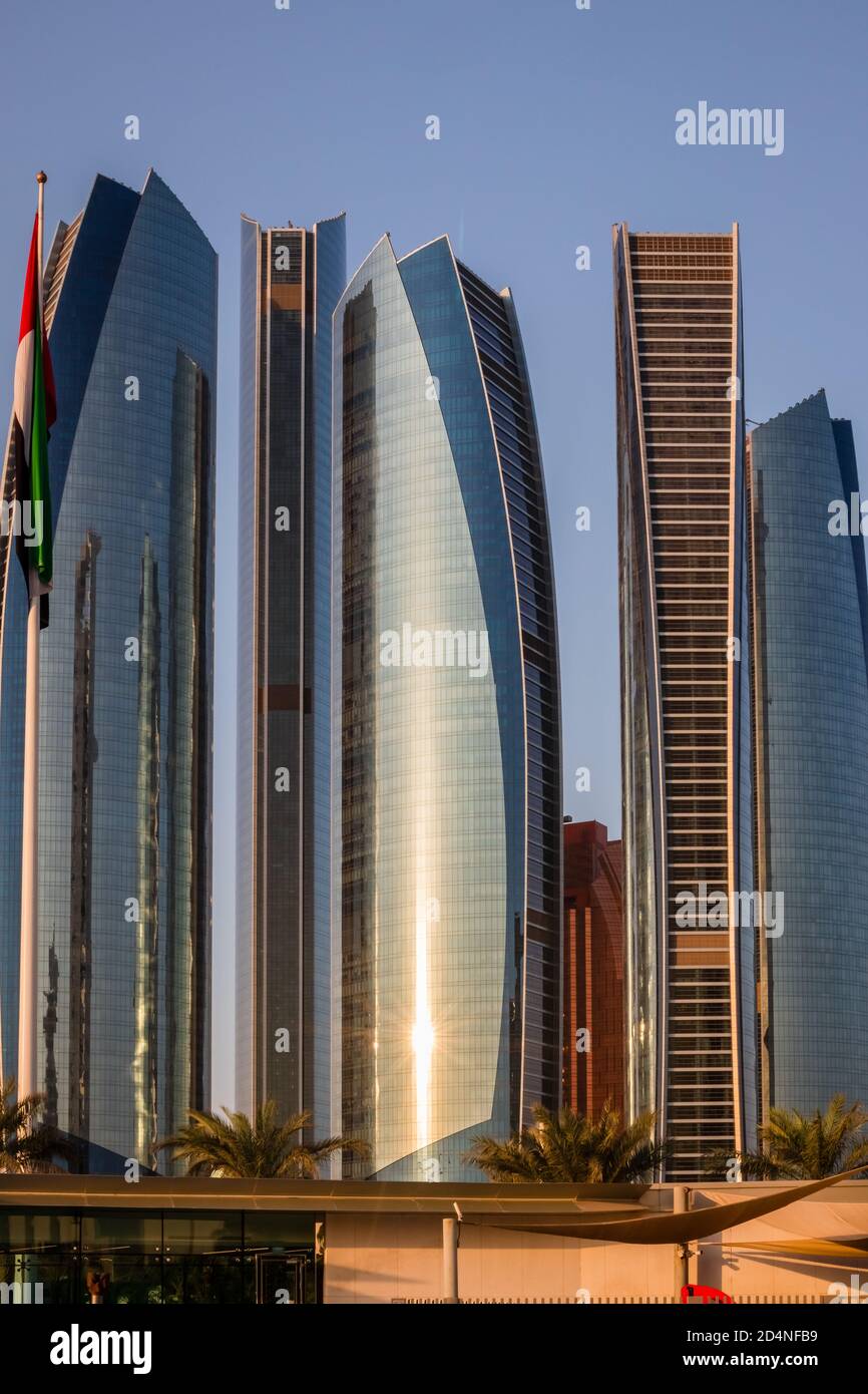 Abu Dhabi , UAE - 10 october 2020 : Capital City of United Arab ...