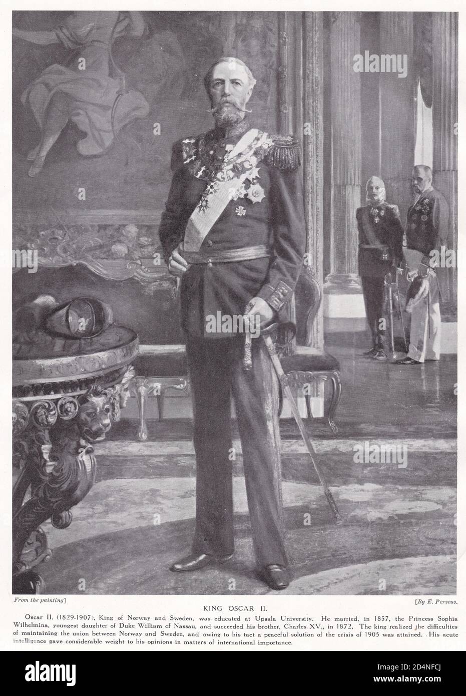 King Oscar II. 1829 - 1907 Stock Photo - Alamy