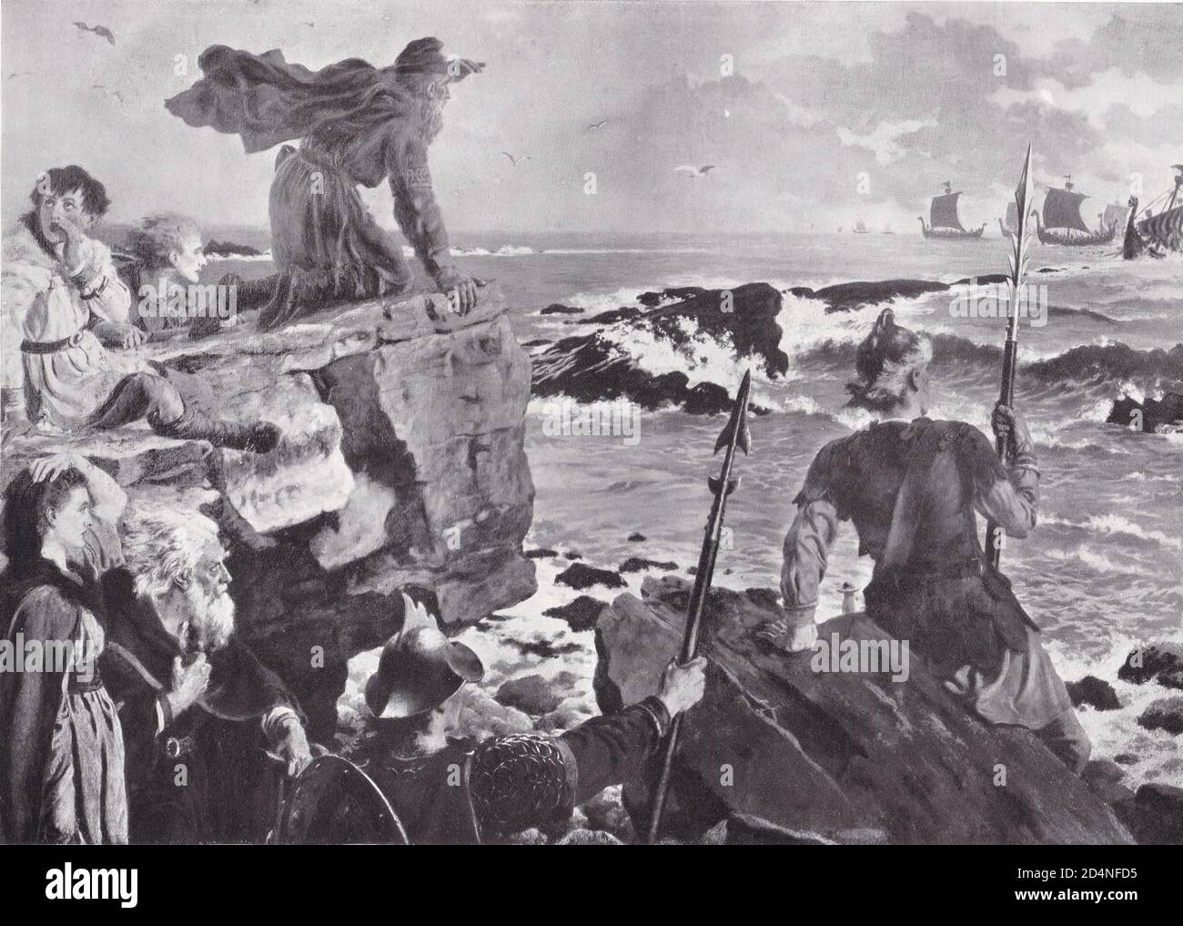 The Danes coming up the English Channel Stock Photo - Alamy