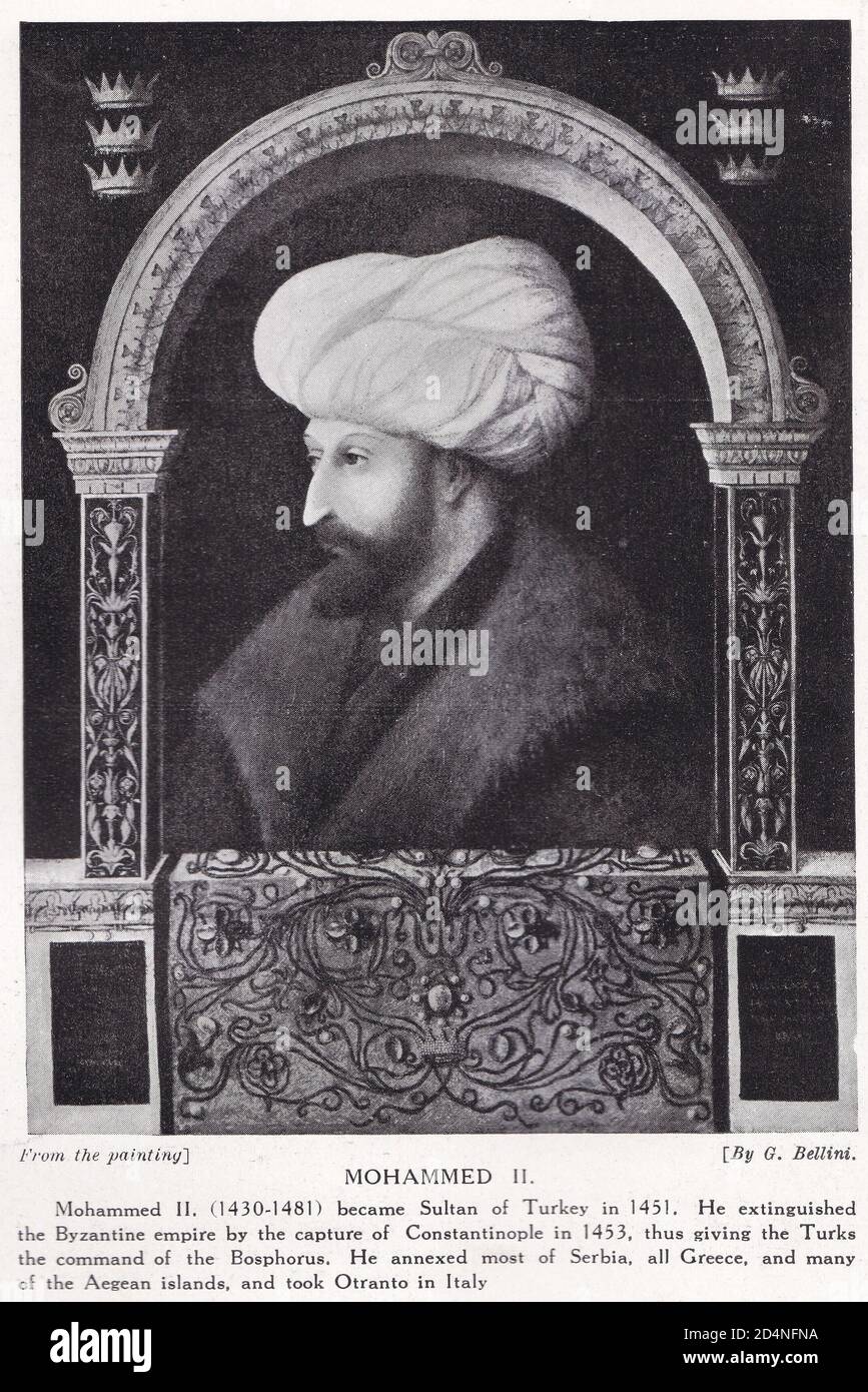 Mohammed II. 1430 - 1481 Stock Photo - Alamy
