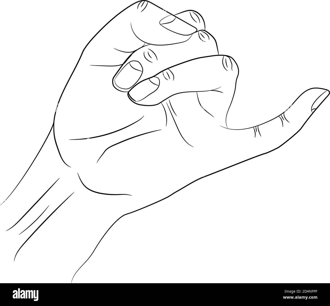 Cartoon hand raised Black and White Stock Photos & Images - Alamy