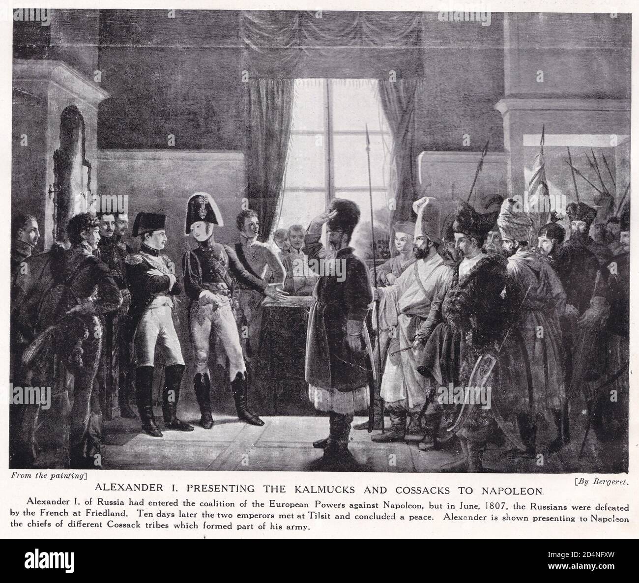 Alexander I. presenting the Kalmucks and Cossacks to Napoleon 1807 ...