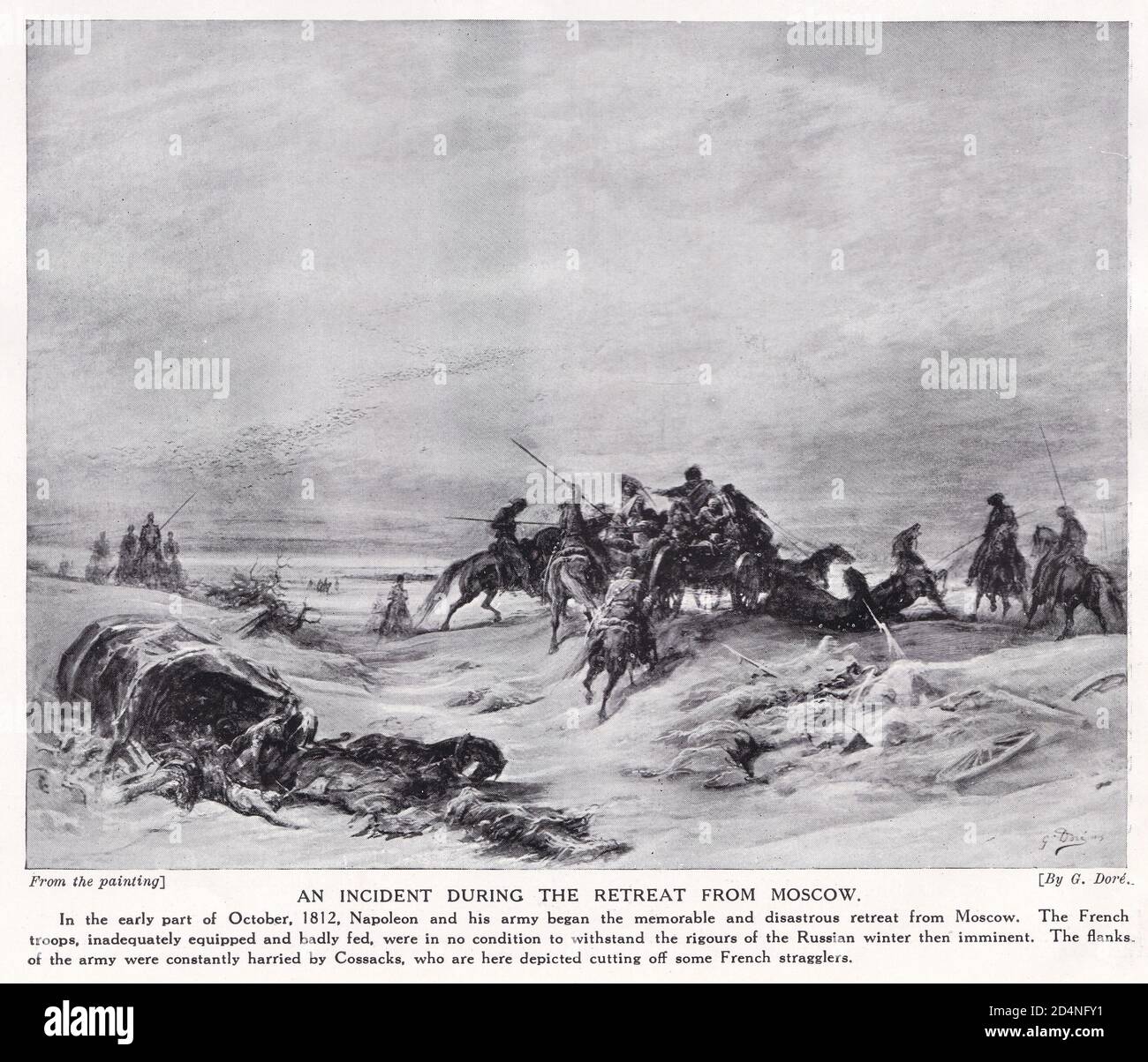 An incident during The Retreat from Moscow 1812 Stock Photo - Alamy