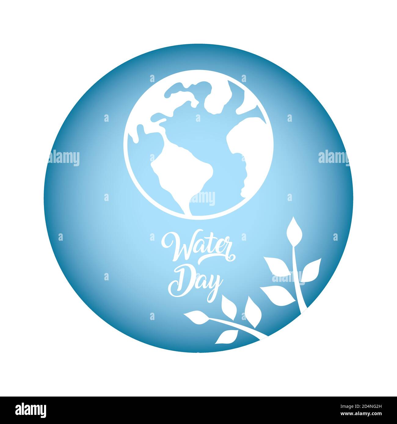 world planet earth water day icon vector illustration design Stock ...