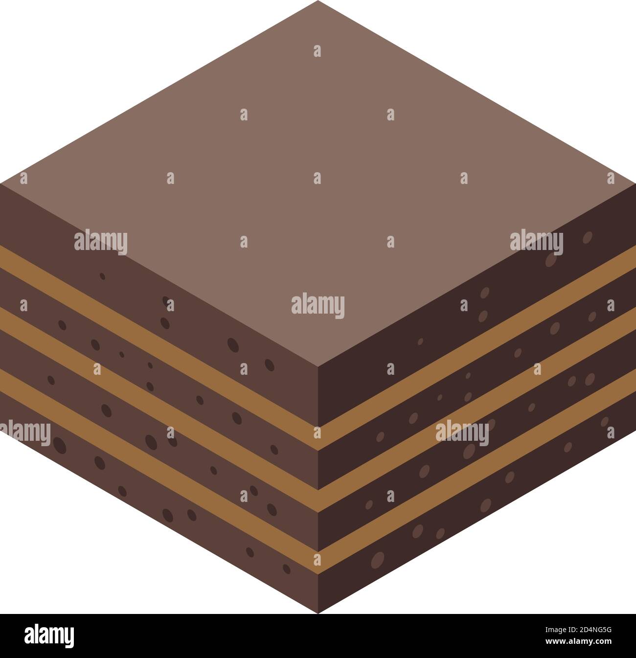 Chocolate cake icon, isometric style Stock Vector Image & Art - Alamy