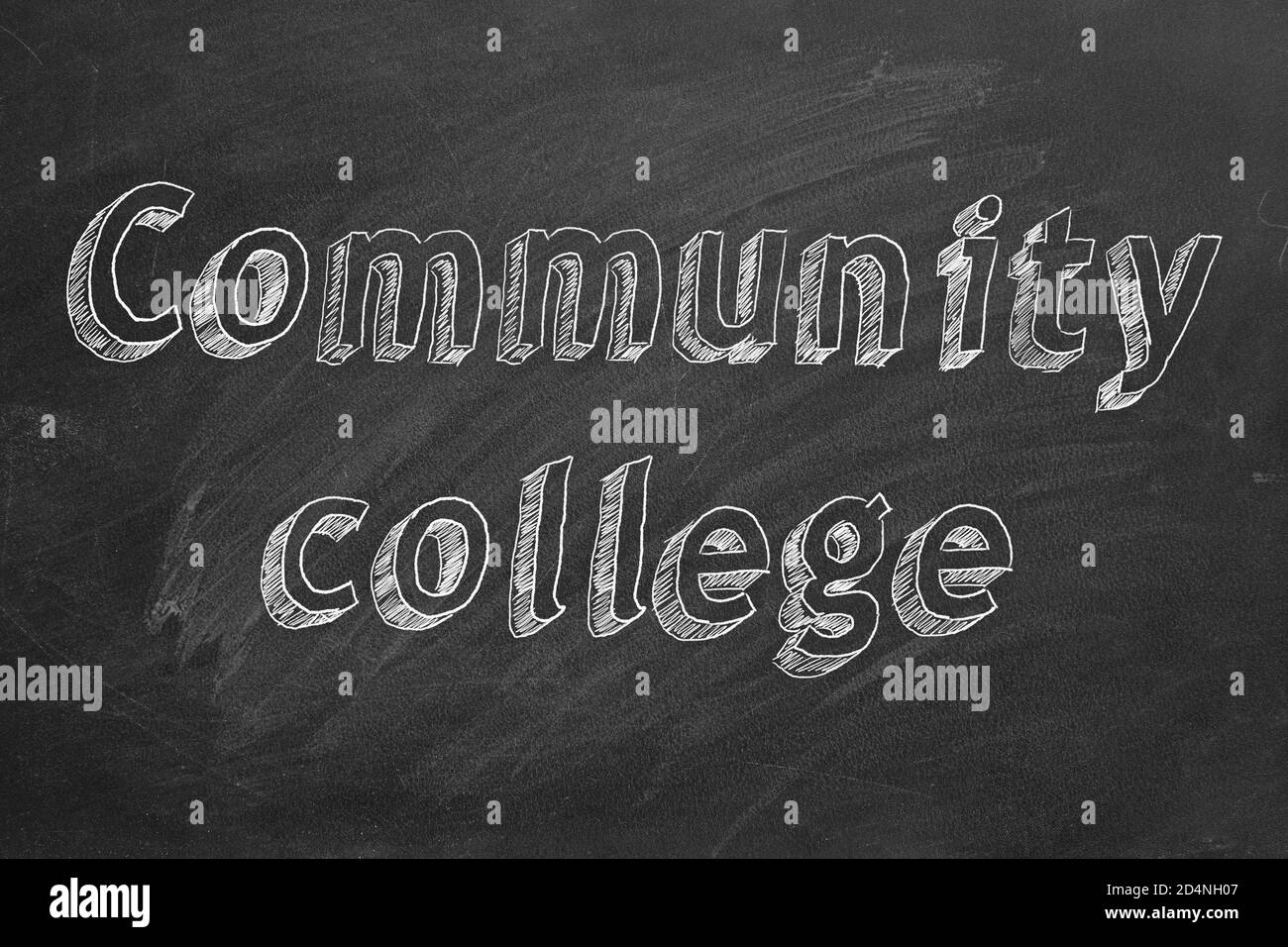 Community chalkboard Black and White Stock Photos & Images - Alamy