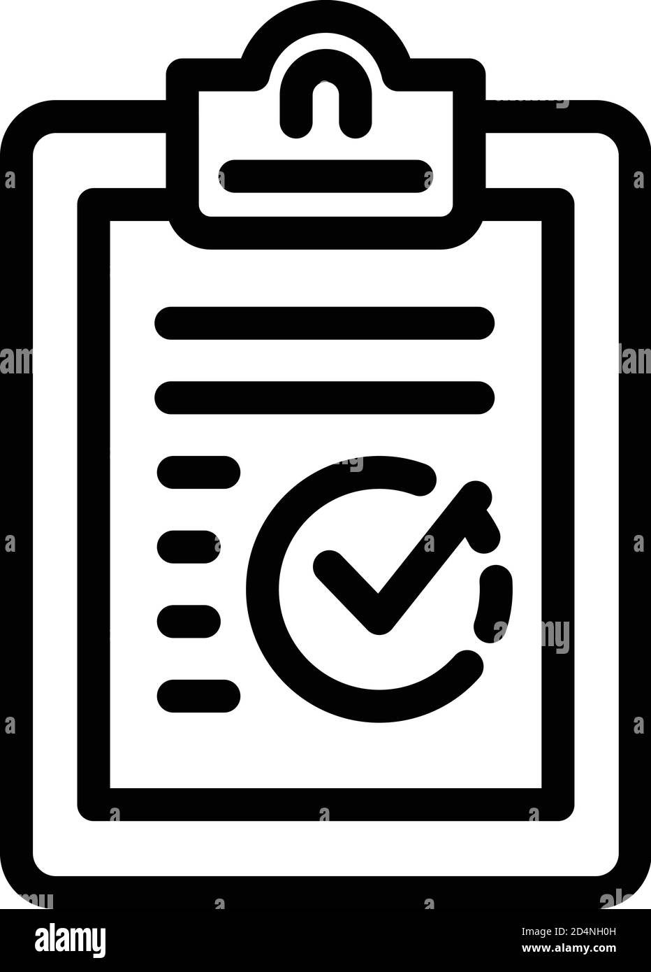 Clipboard reliability icon, outline style Stock Vector Image & Art - Alamy