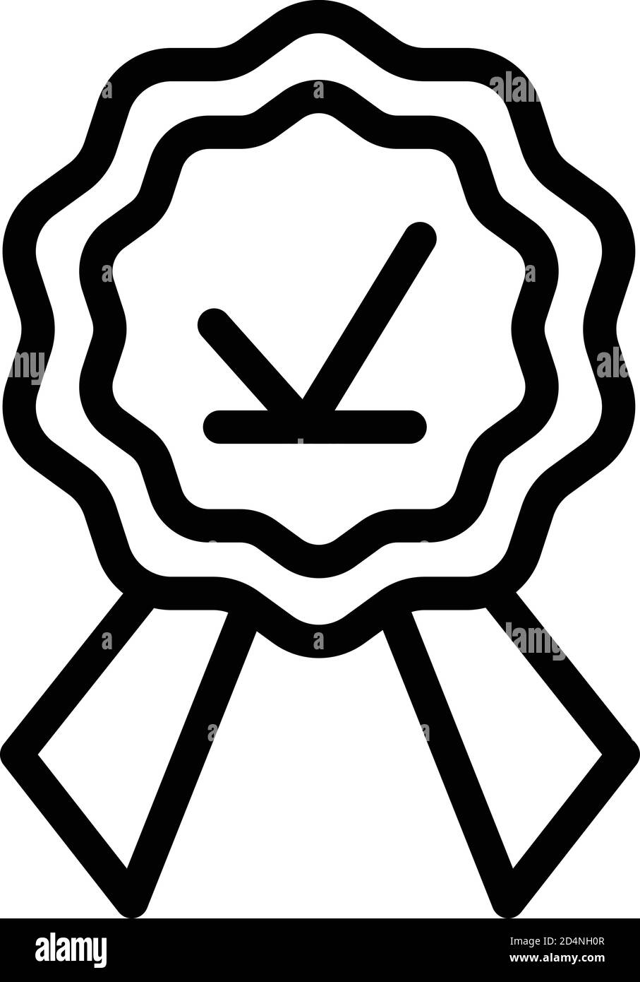 Emblem reliability icon, outline style Stock Vector Image & Art - Alamy