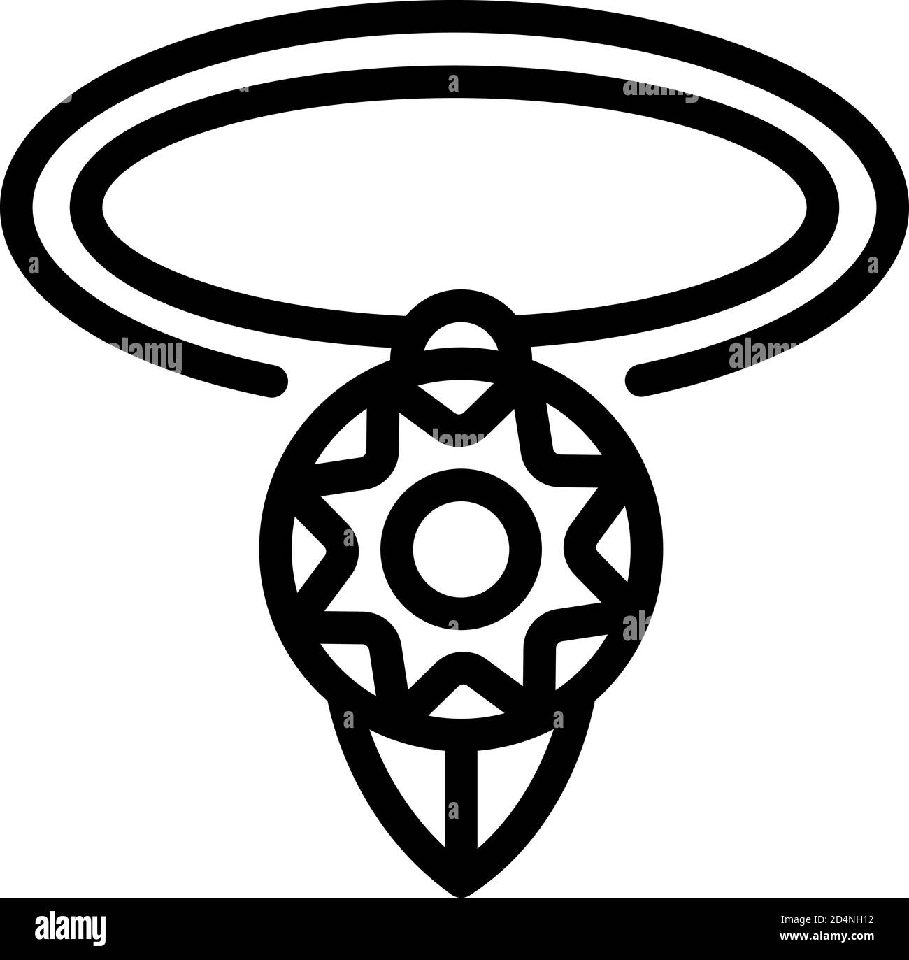 Chinese amulet icon, outline style Stock Vector Image & Art - Alamy