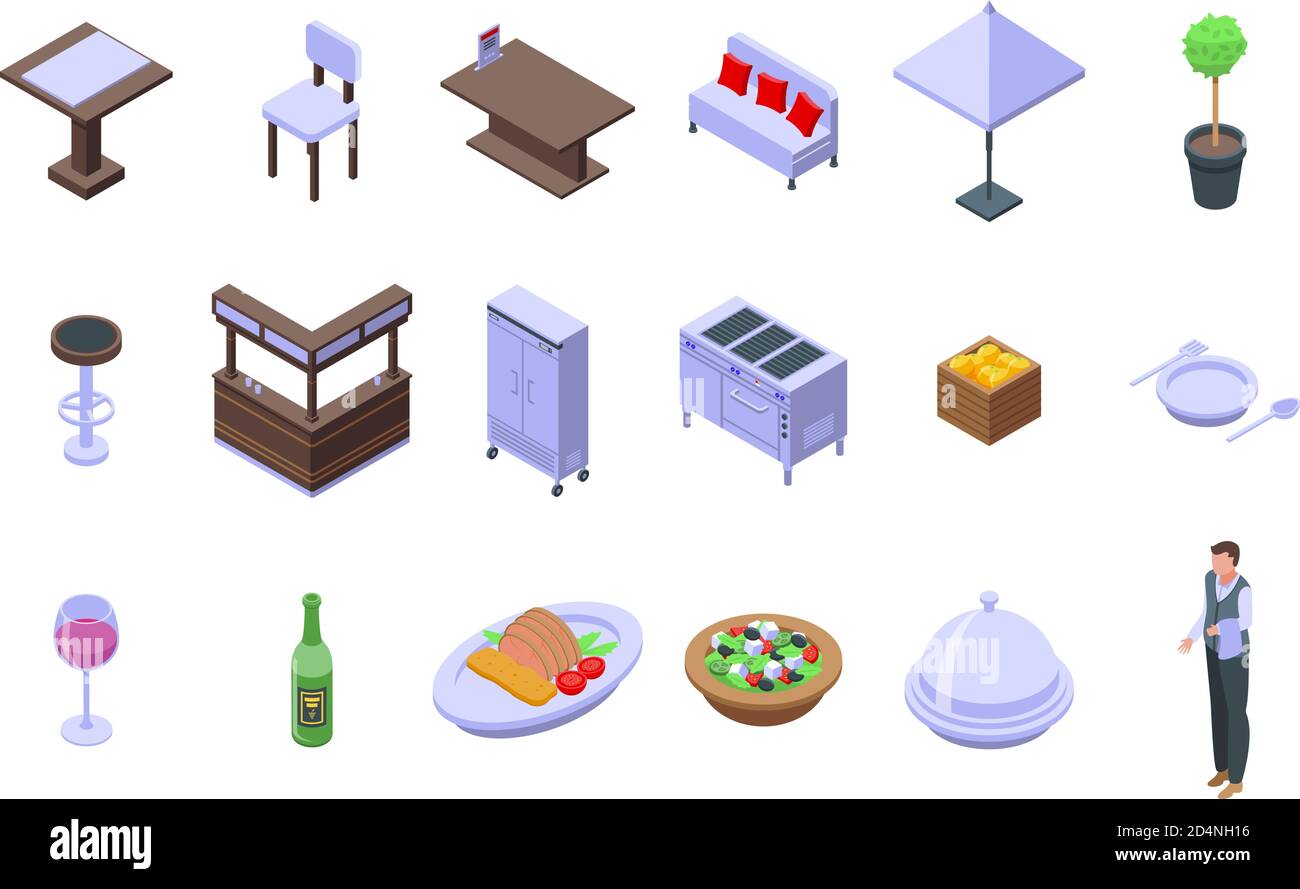 European restaurant interior Stock Vector Images - Alamy