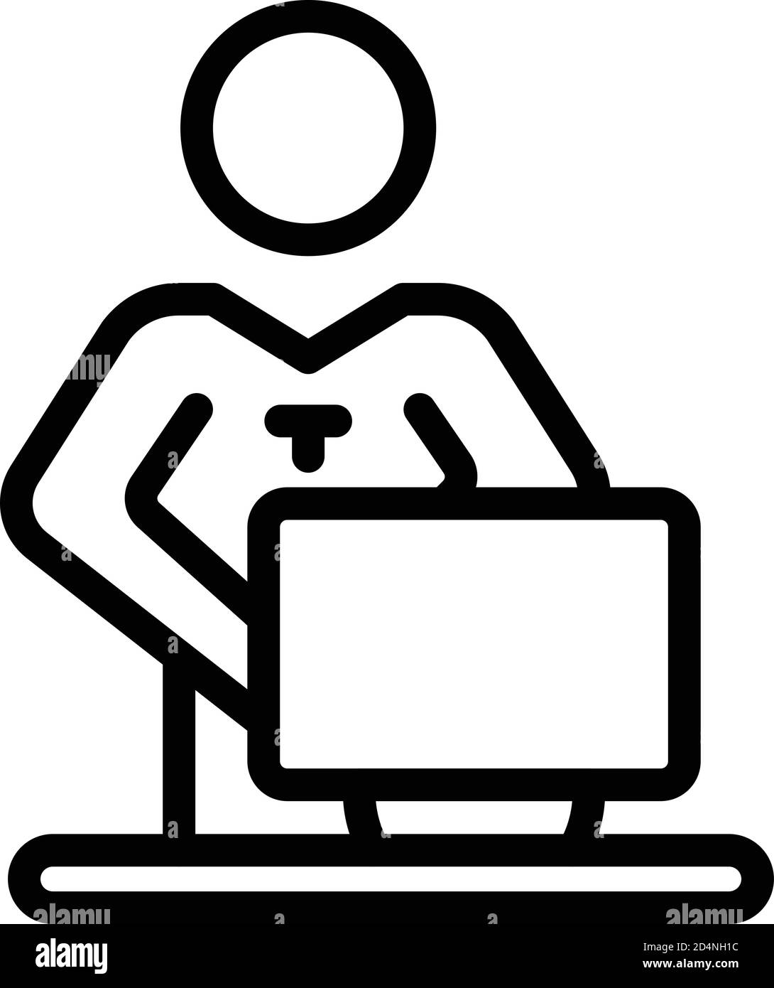 Office manager reliability icon, outline style Stock Vector Image & Art ...