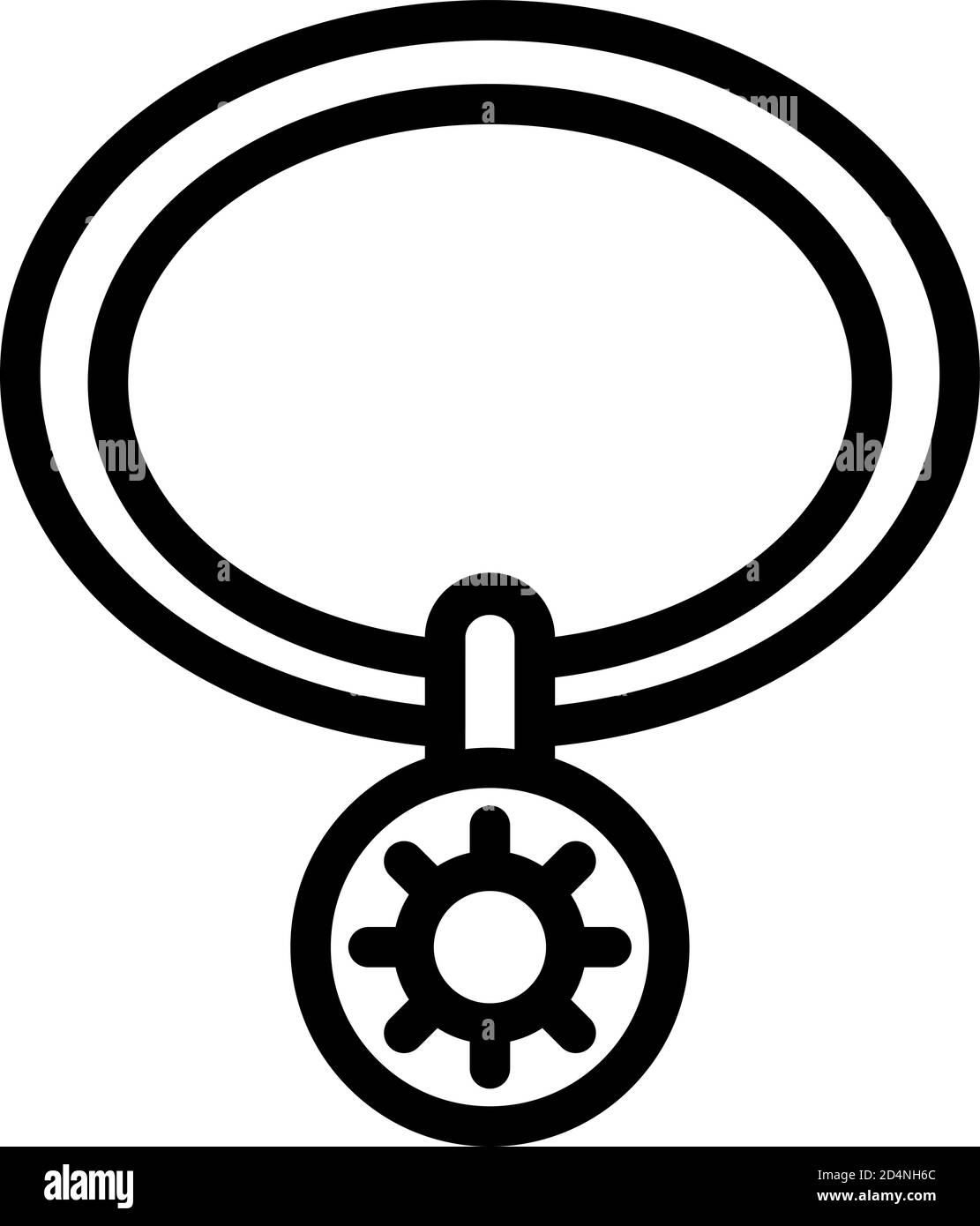 Hand stone necklace Stock Vector Images - Alamy