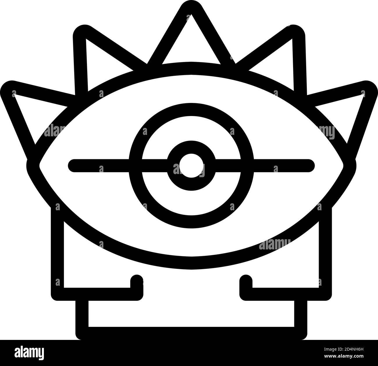 Magic eye amulet icon, outline style Stock Vector Image & Art - Alamy