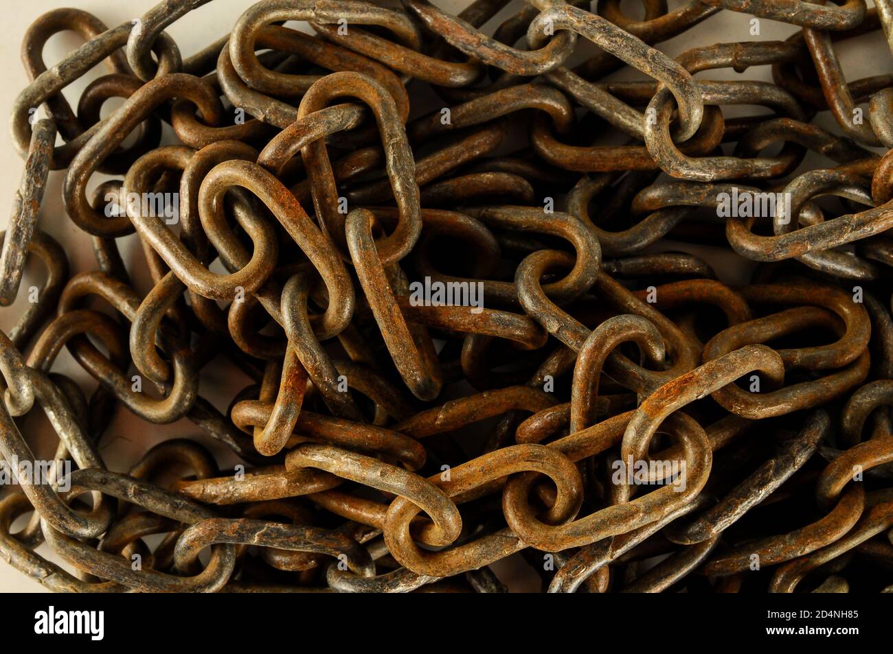 Abstract of Thick Rusty Chain Stock Photo - Alamy