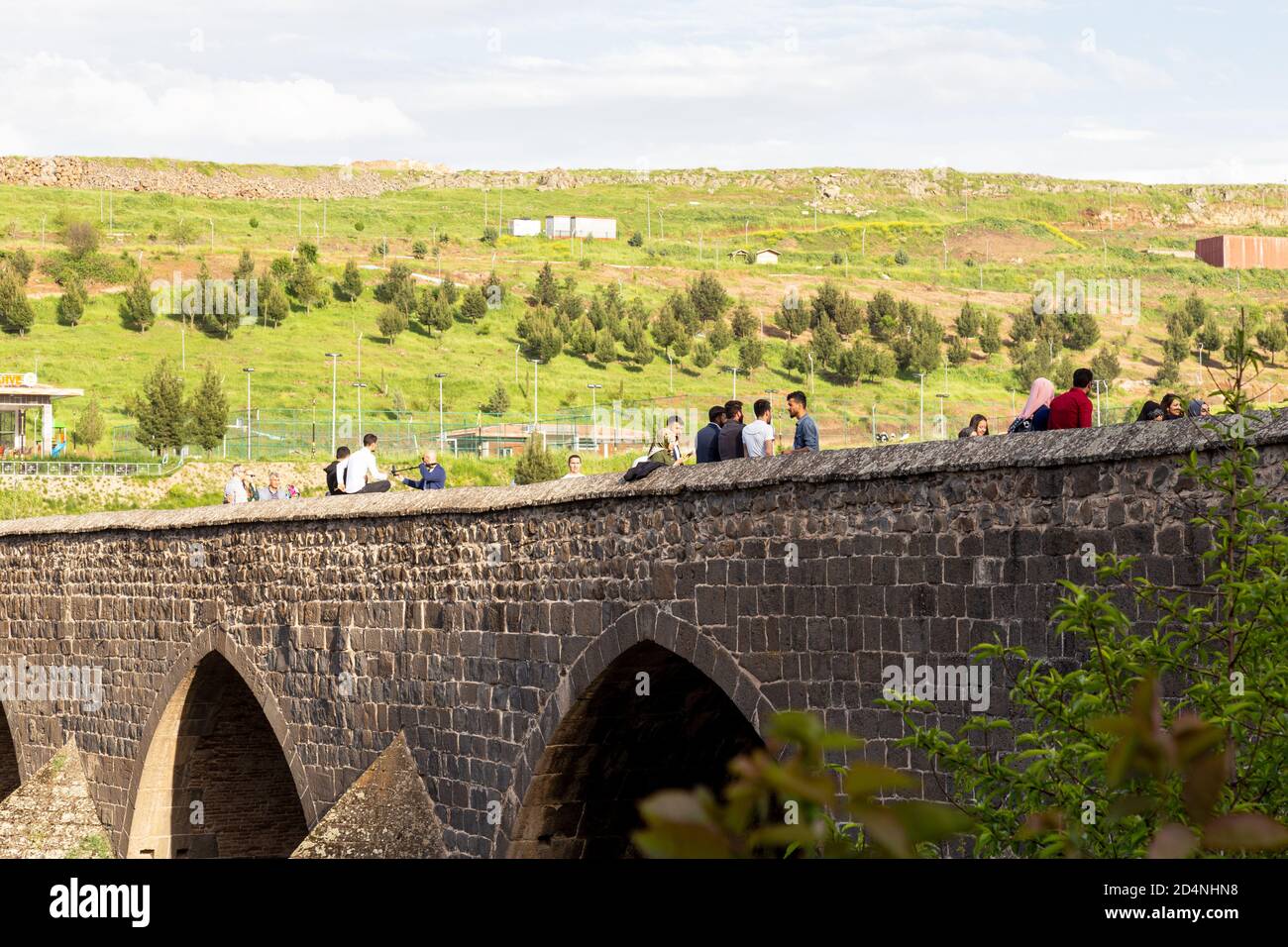 Diyarbakir/Turkey - 05/06/2019: The Dicle Bridge is a historic bridge ...