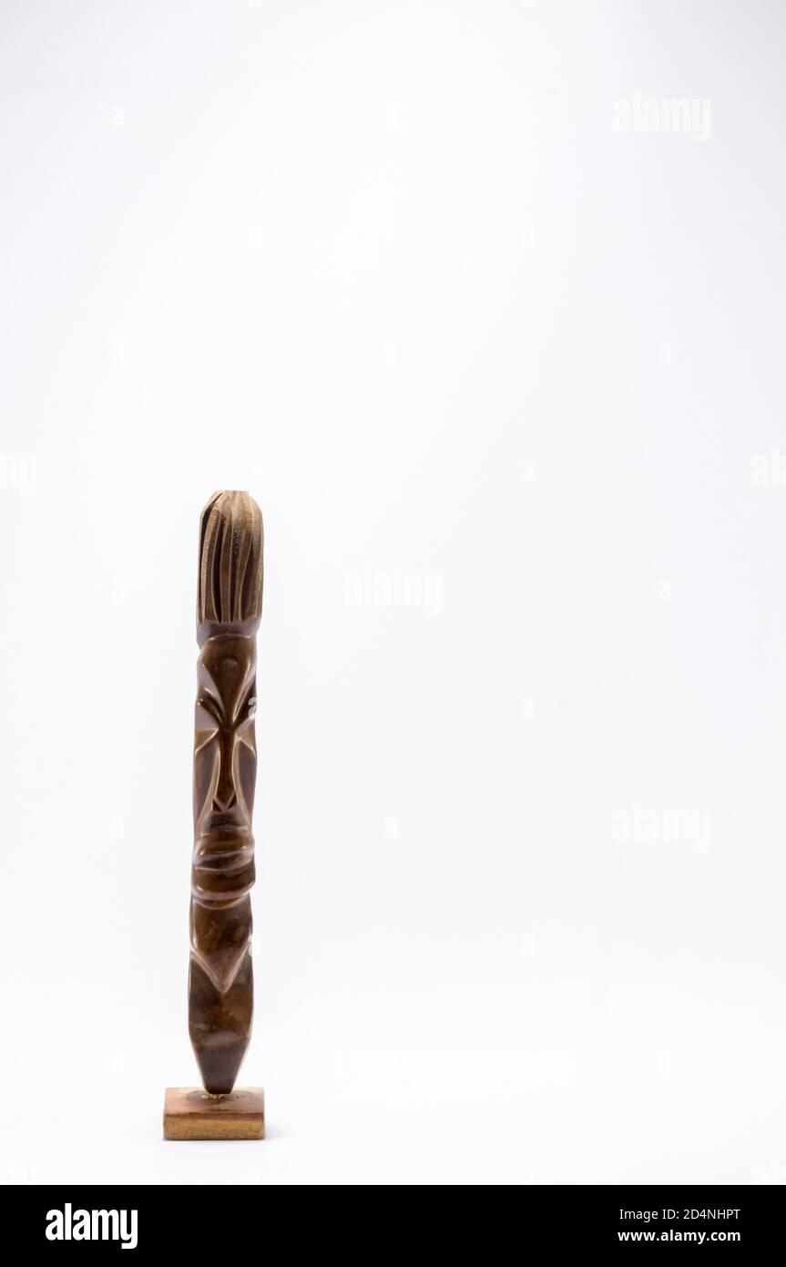 African traditional wooden Statue Stock Photo - Alamy