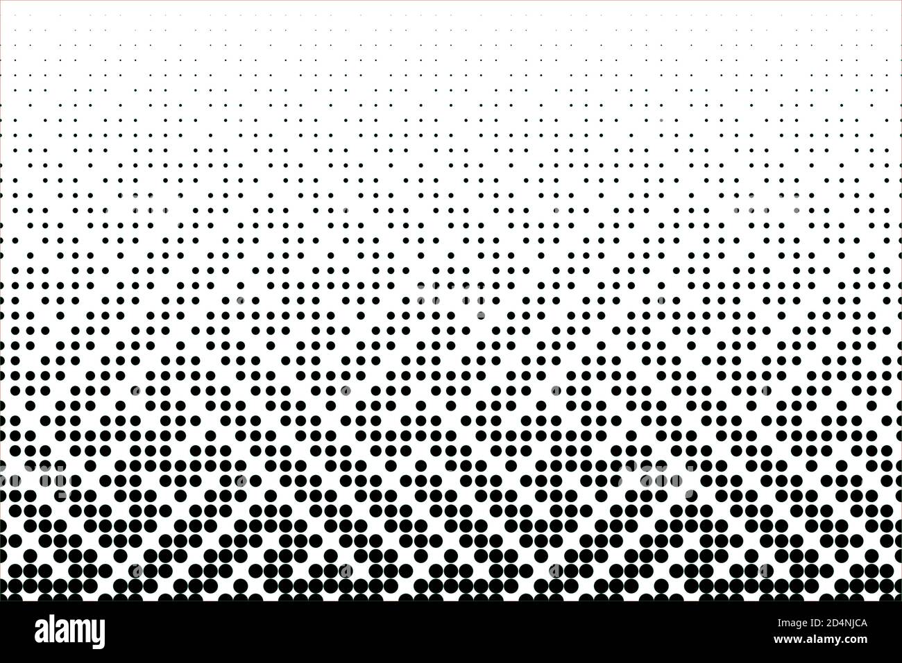 Seamless halftone vector background.Filled with black circles .Middle ...