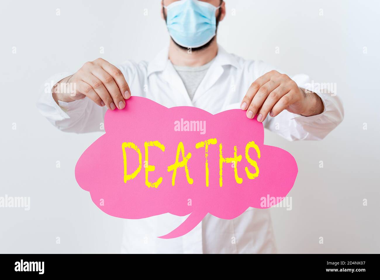 Conceptual hand writing showing Deaths. Concept meaning permanent ...