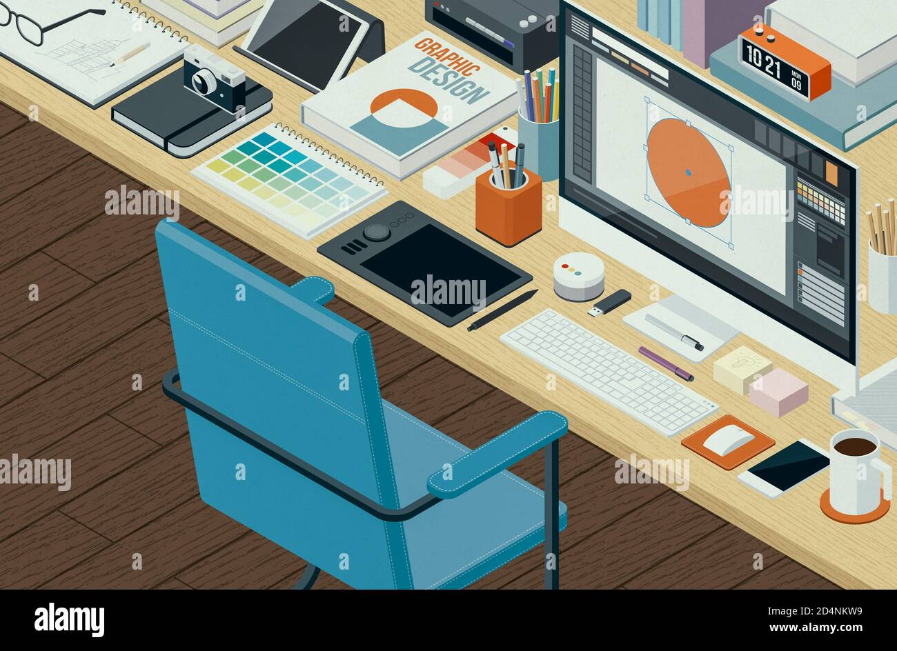 Graphic Designer Workspace 1,000+ Graphic Designer Desk Top View Stock