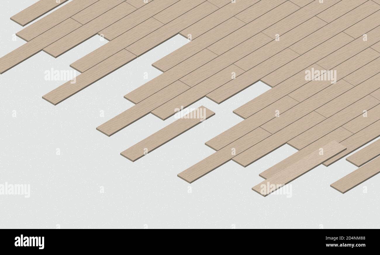 Isometric hardwood floor installation, carpentry and interior design ...