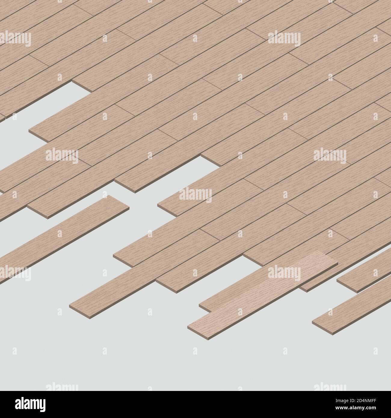 Isometric hardwood floor installation, carpentry and interior design ...