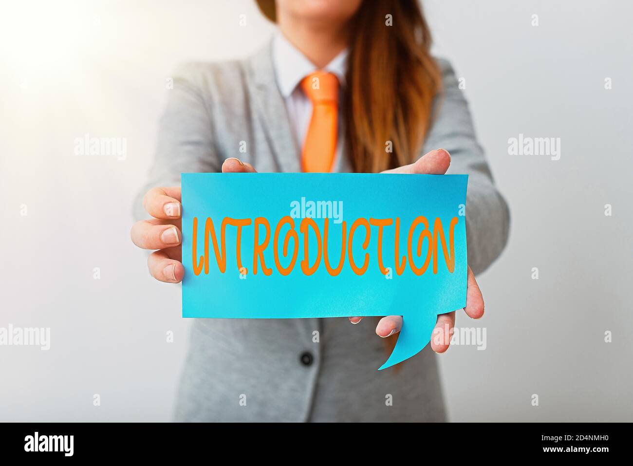 Writing note showing Introduction. Business concept for act or process ...