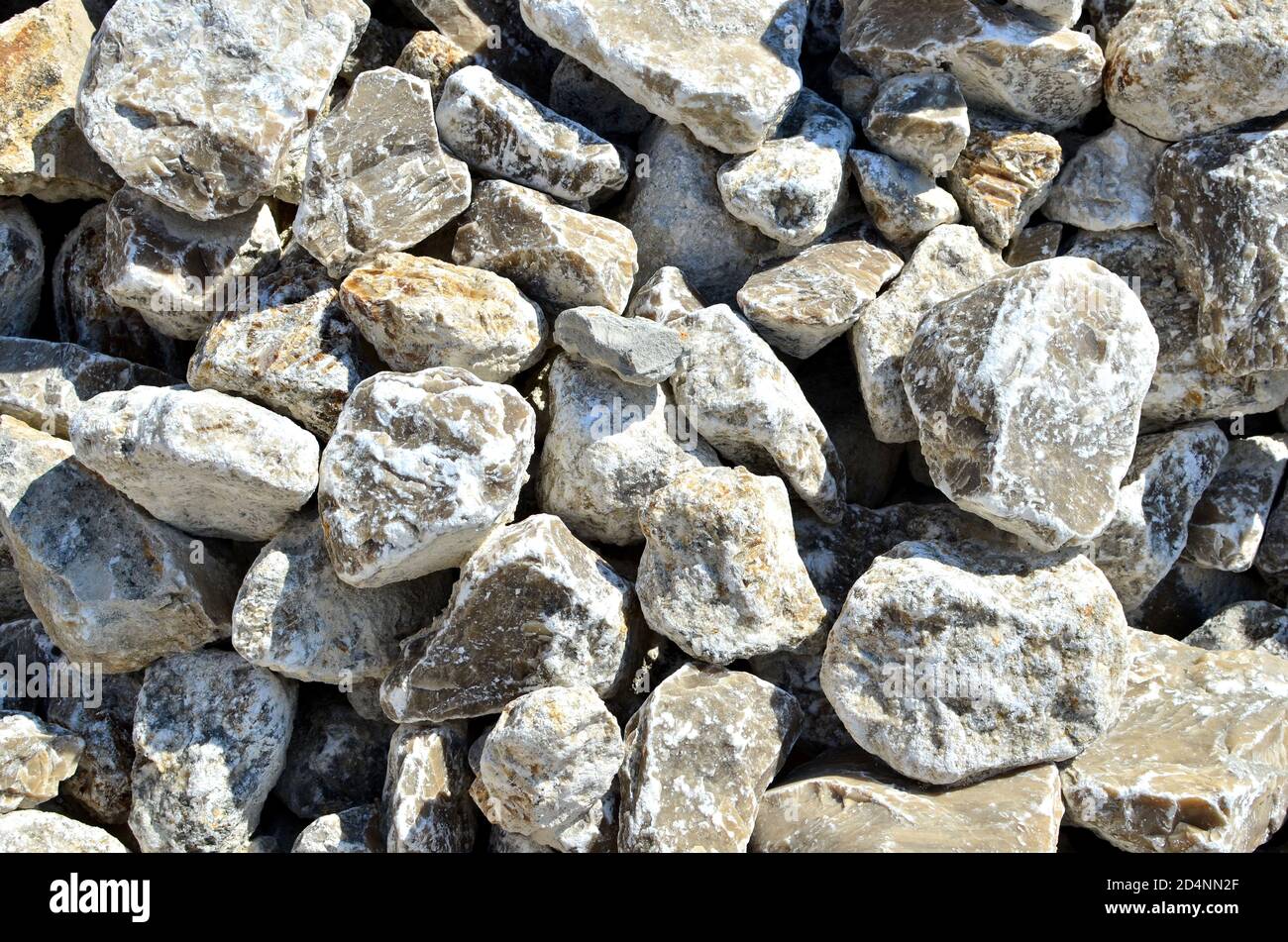 Natural gray gypsum stones. Gypsum stone is a soft sulfate mineral ...