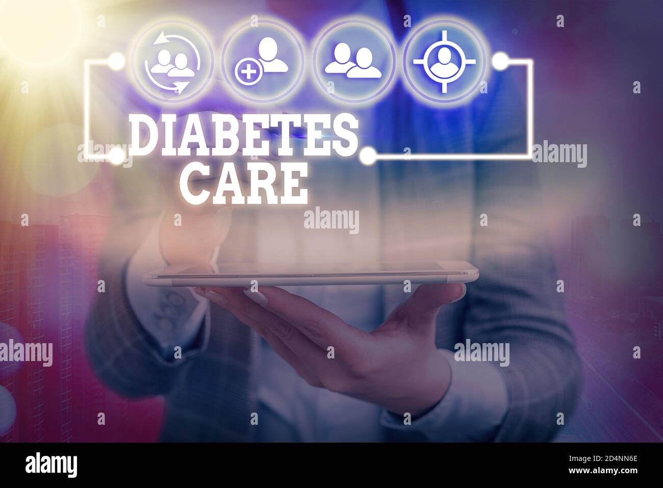 Writing note showing Diabetes Care. Business concept for prevent or ...