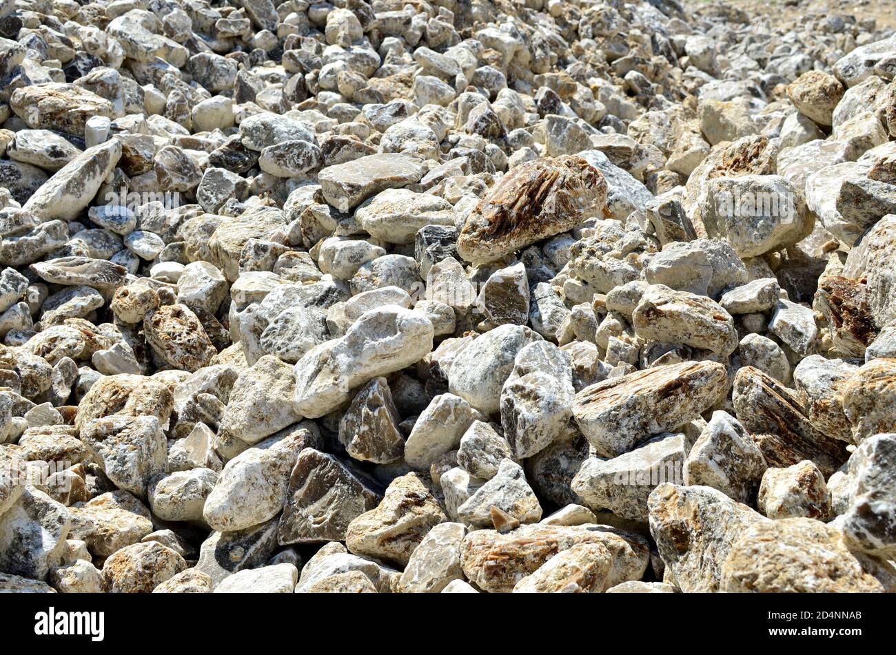 Natural gray gypsum stones. Gypsum stone is a soft sulfate mineral ...